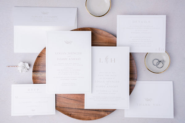 Logan Guest Address Printing - Salt + Paperie