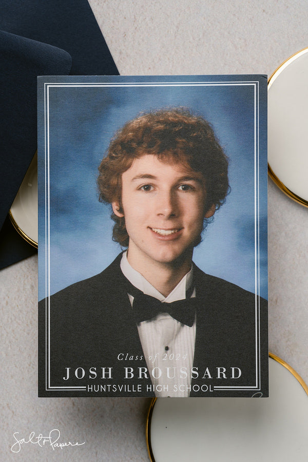 Josh Graduation Announcement - Salt + Paperie