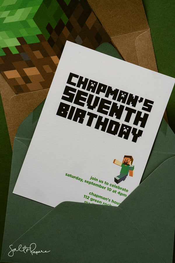 Pixel Craft Birthday - Salt + Paperie