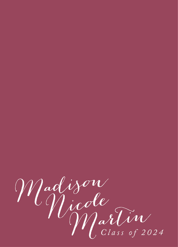 Madi Graduation Announcement - Salt + Paperie