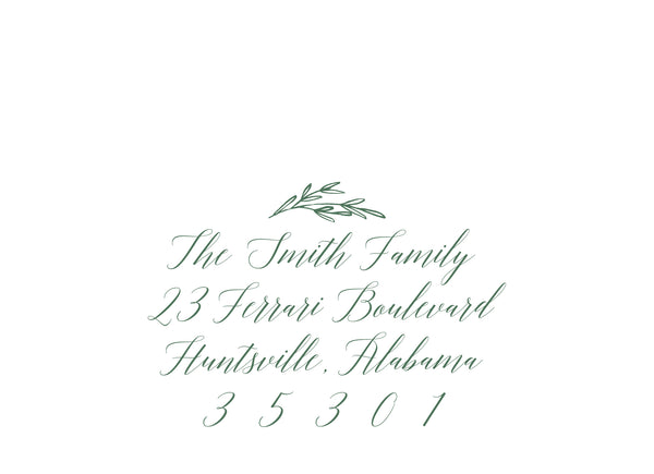 Guest Address Printing - Salt + Paperie