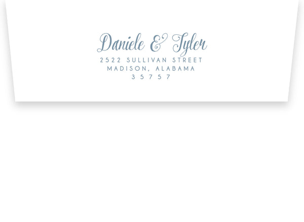 Daniele Return Address Printing - Salt + Paperie